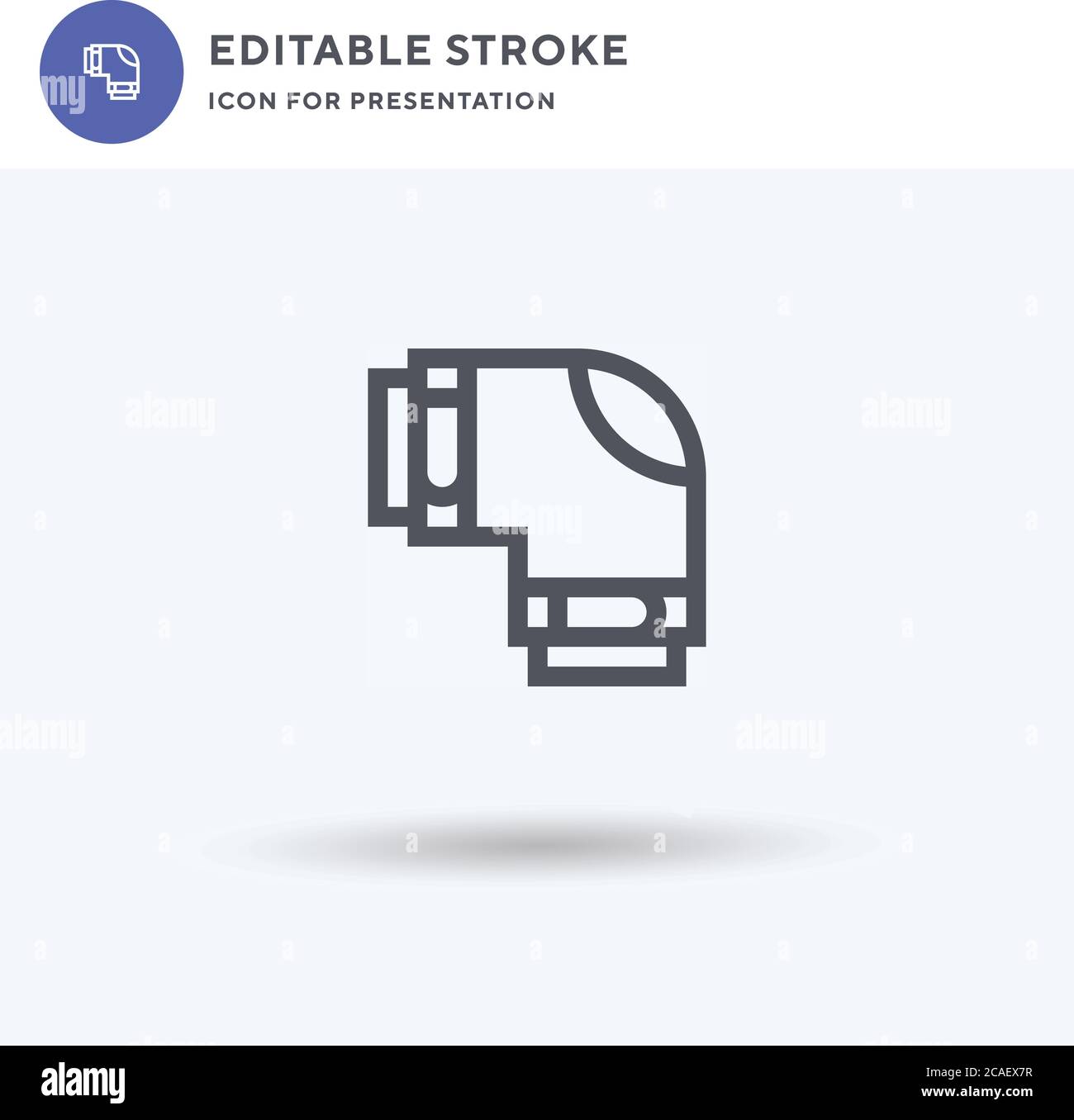 Brace icon vector, filled flat sign, solid pictogram isolated on white ...