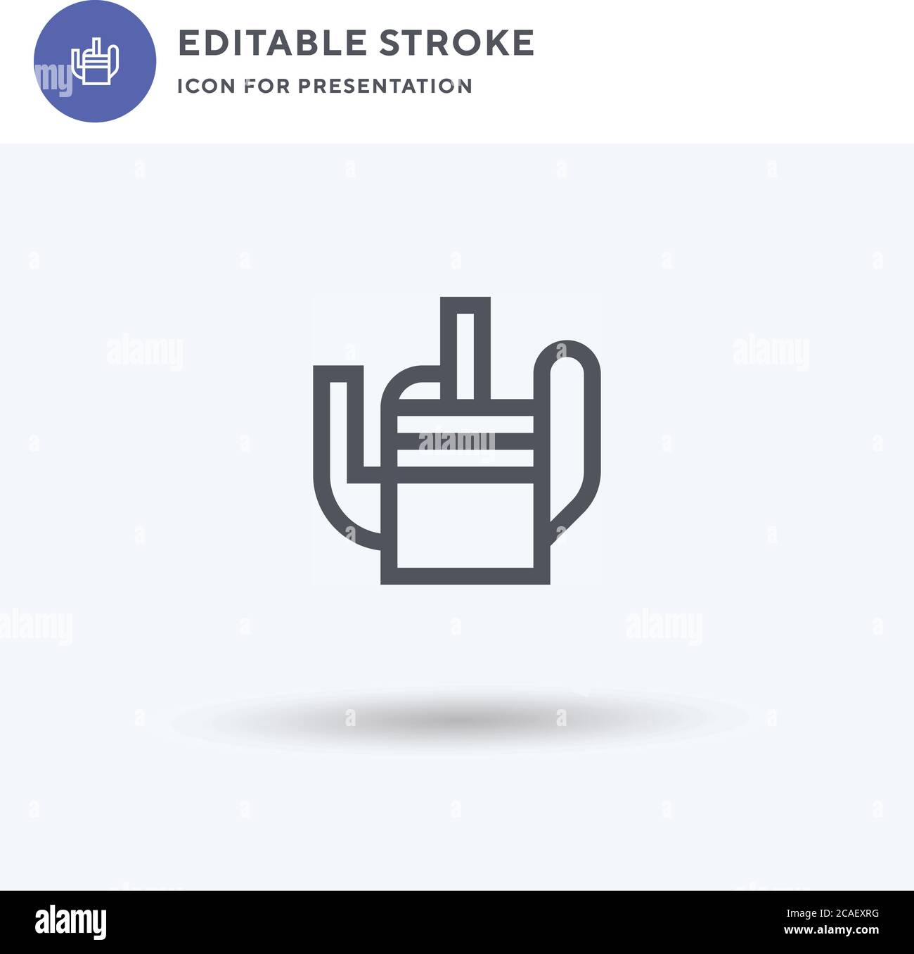 Watering Can icon vector, filled flat sign, solid pictogram isolated on ...