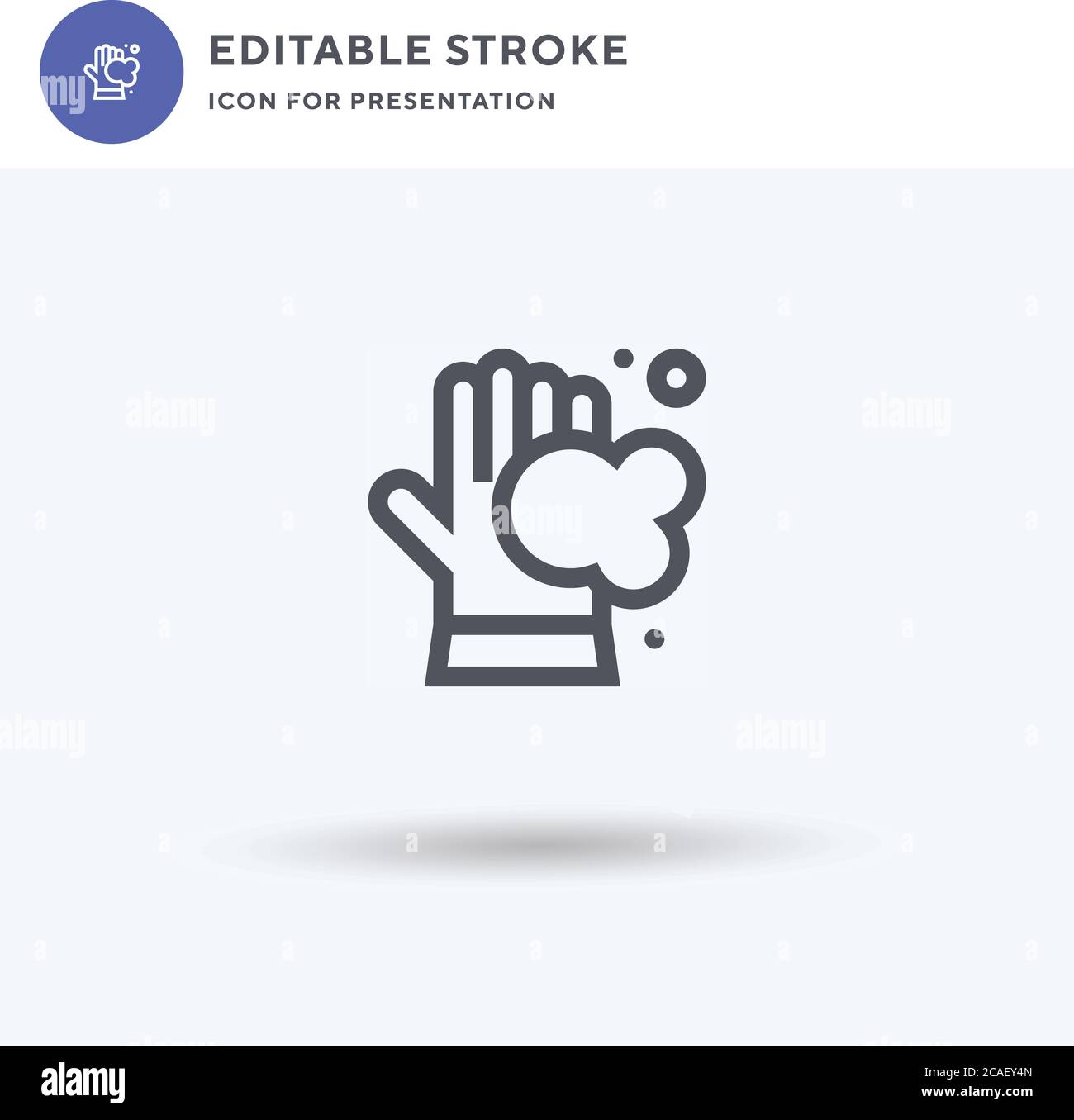 Rubber Gloves icon vector, filled flat sign, solid pictogram isolated ...