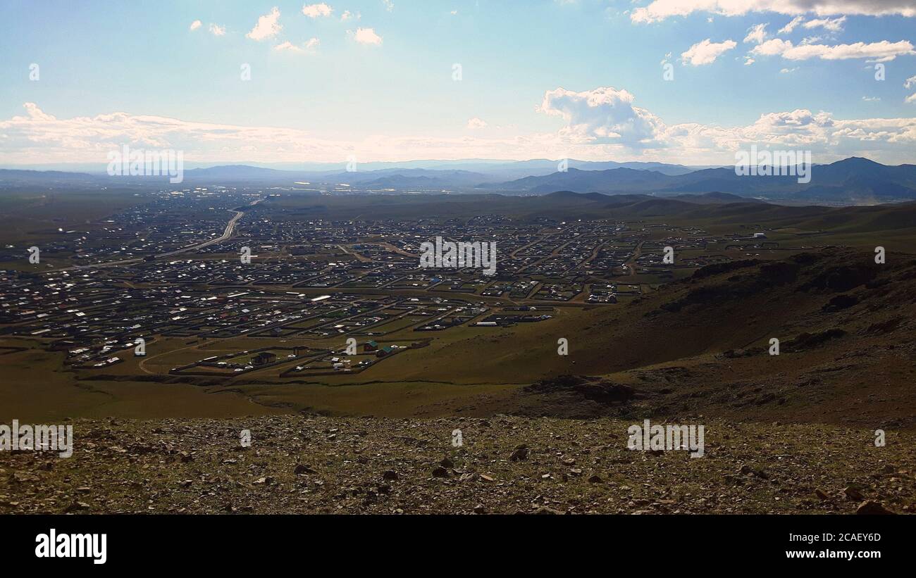 The pitiful slums a short amount beyond the capital of Mongolia ...