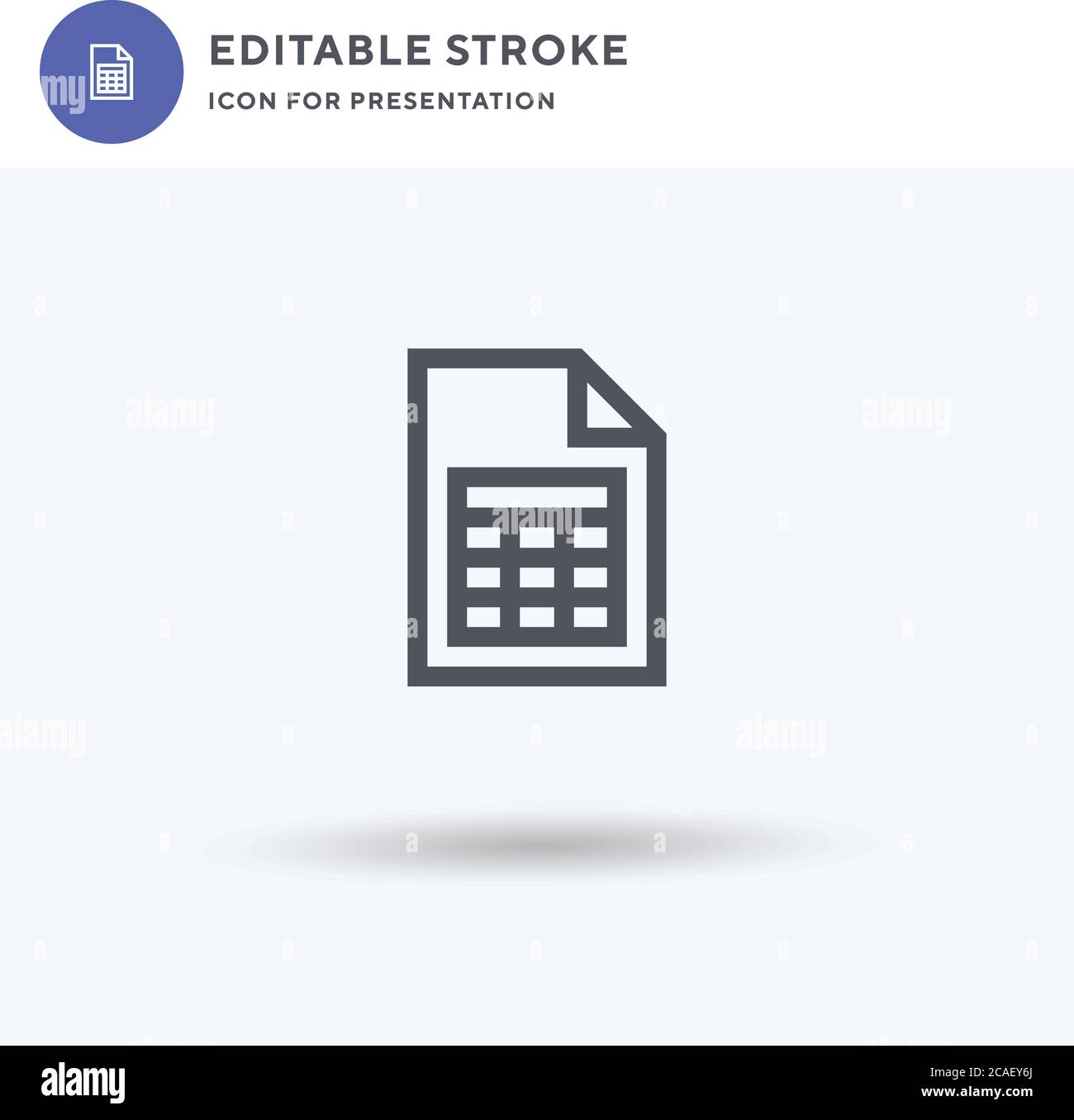 Excel icon vector, filled flat sign, solid pictogram isolated on white ...