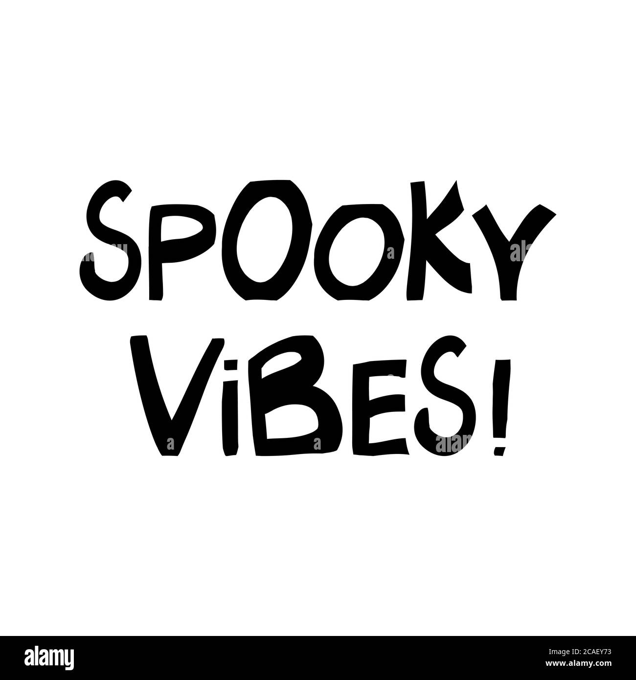 Spooky hand lettering inscription Stock Vector Images - Alamy