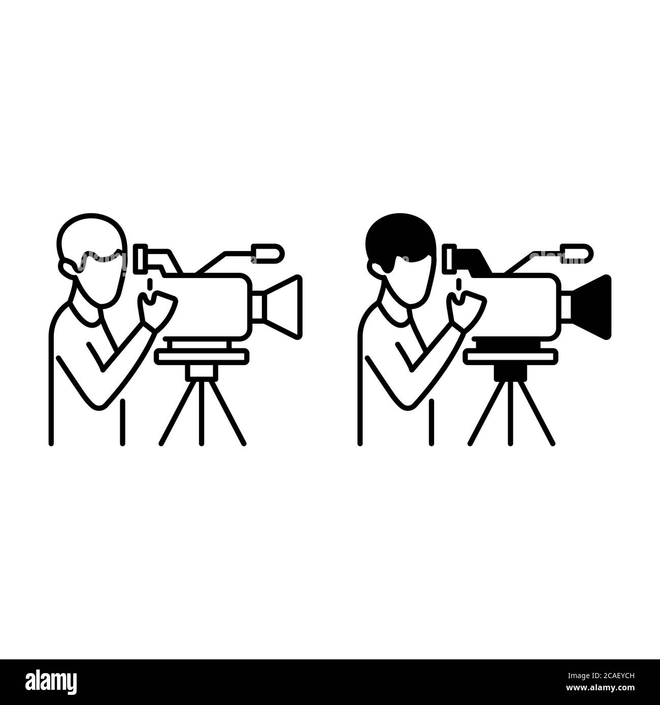 Video operator Stock Vector Images - Alamy
