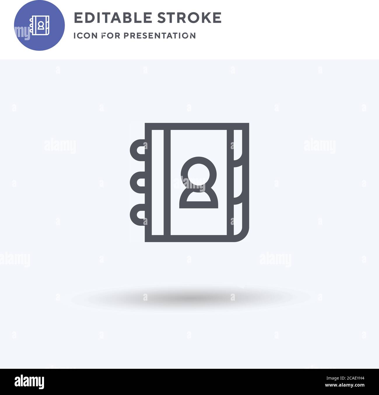 Contact List icon vector, filled flat sign, solid pictogram isolated on ...