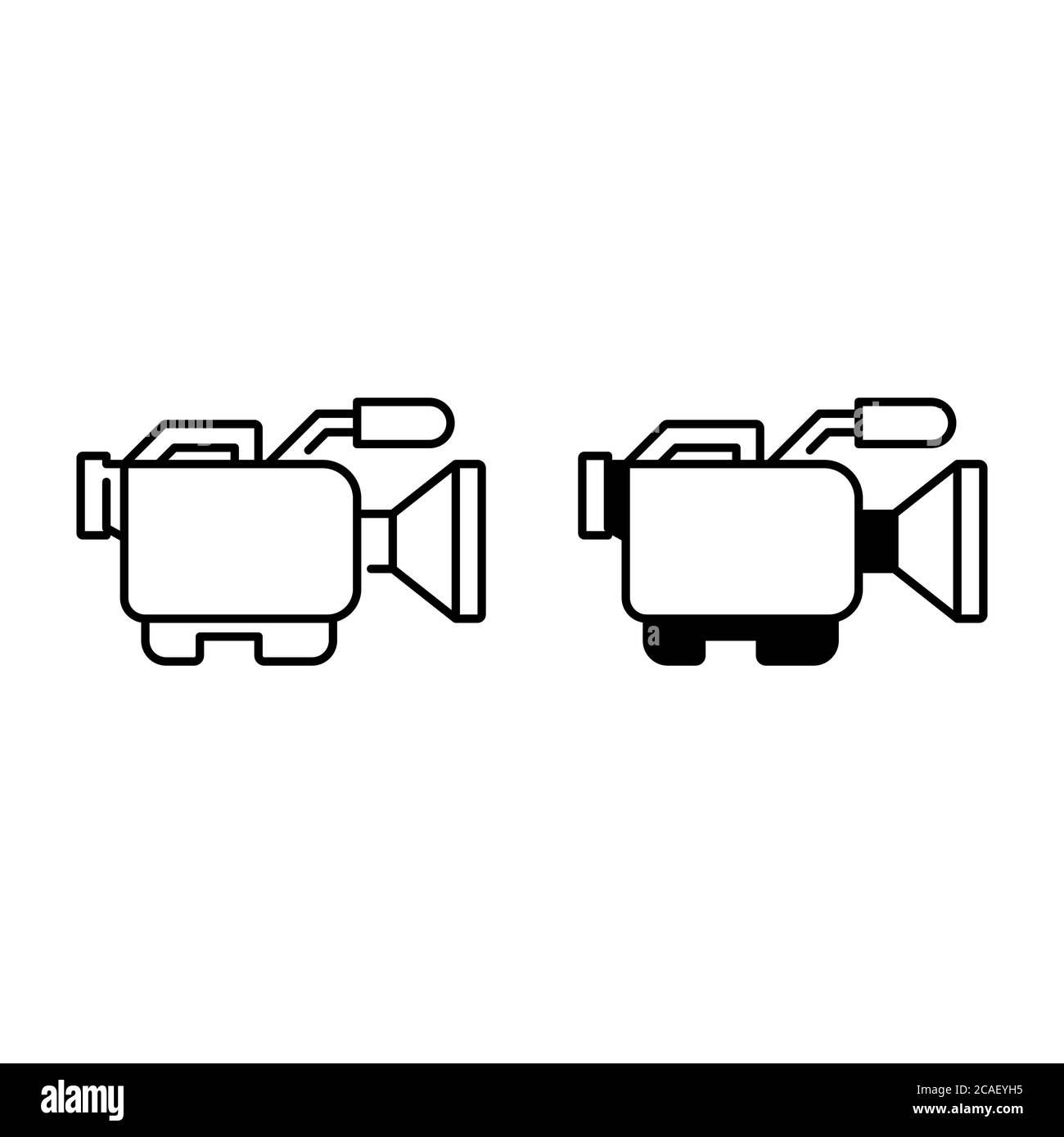 Camera outline Stock Vector Images - Alamy