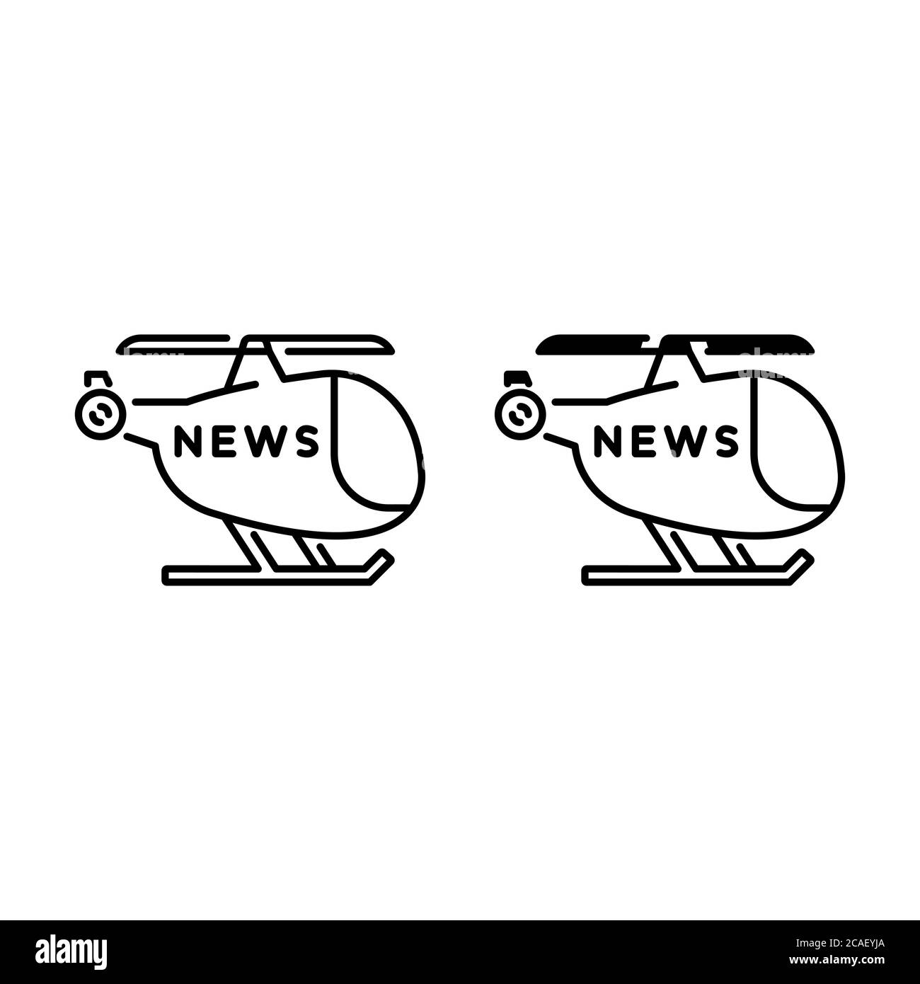 News chopper Stock Vector Images - Alamy