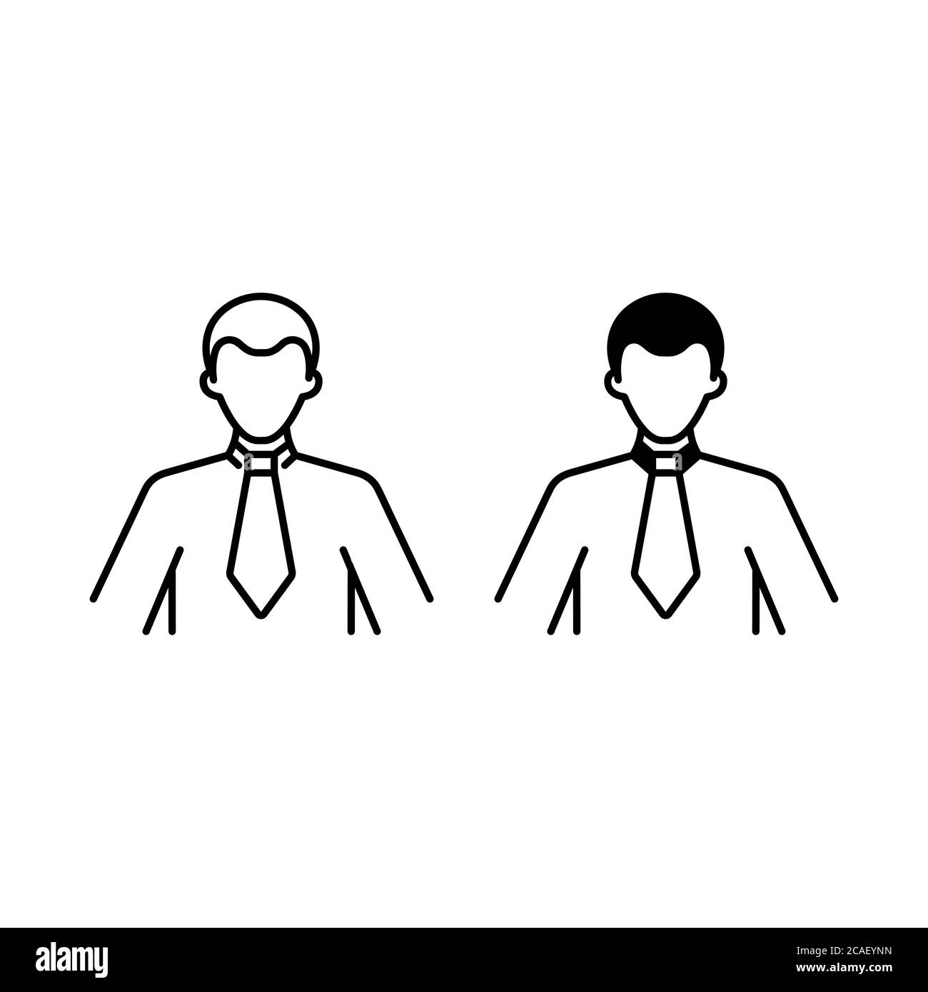 Adult male avatar faceless vector Cut Out Stock Images & Pictures - Alamy