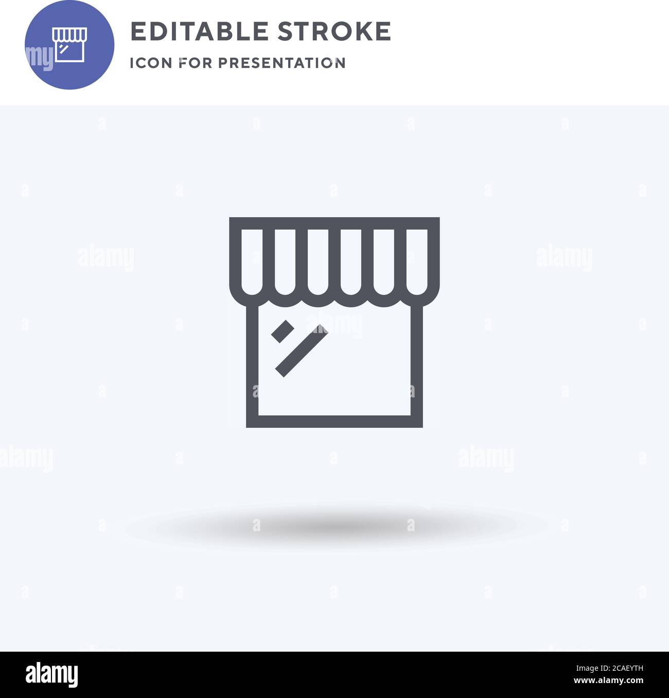 Shop icon vector, filled flat sign, solid pictogram isolated on white ...