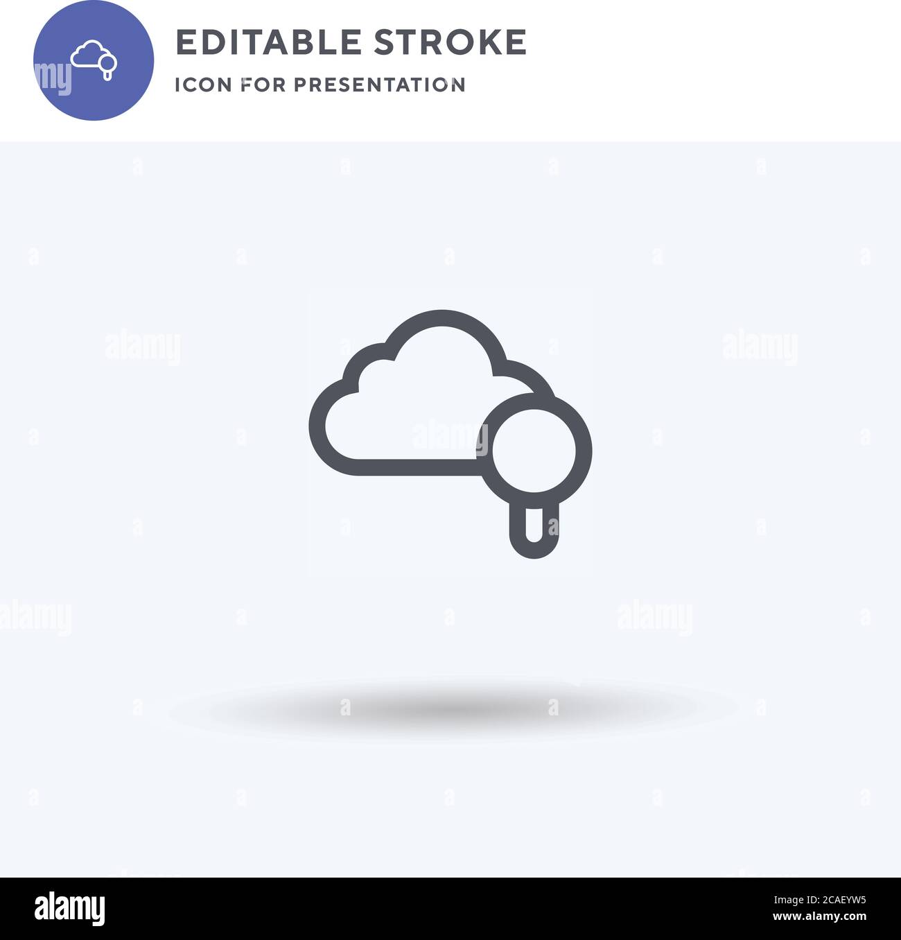 Searching icon vector, filled flat sign, solid pictogram isolated on ...