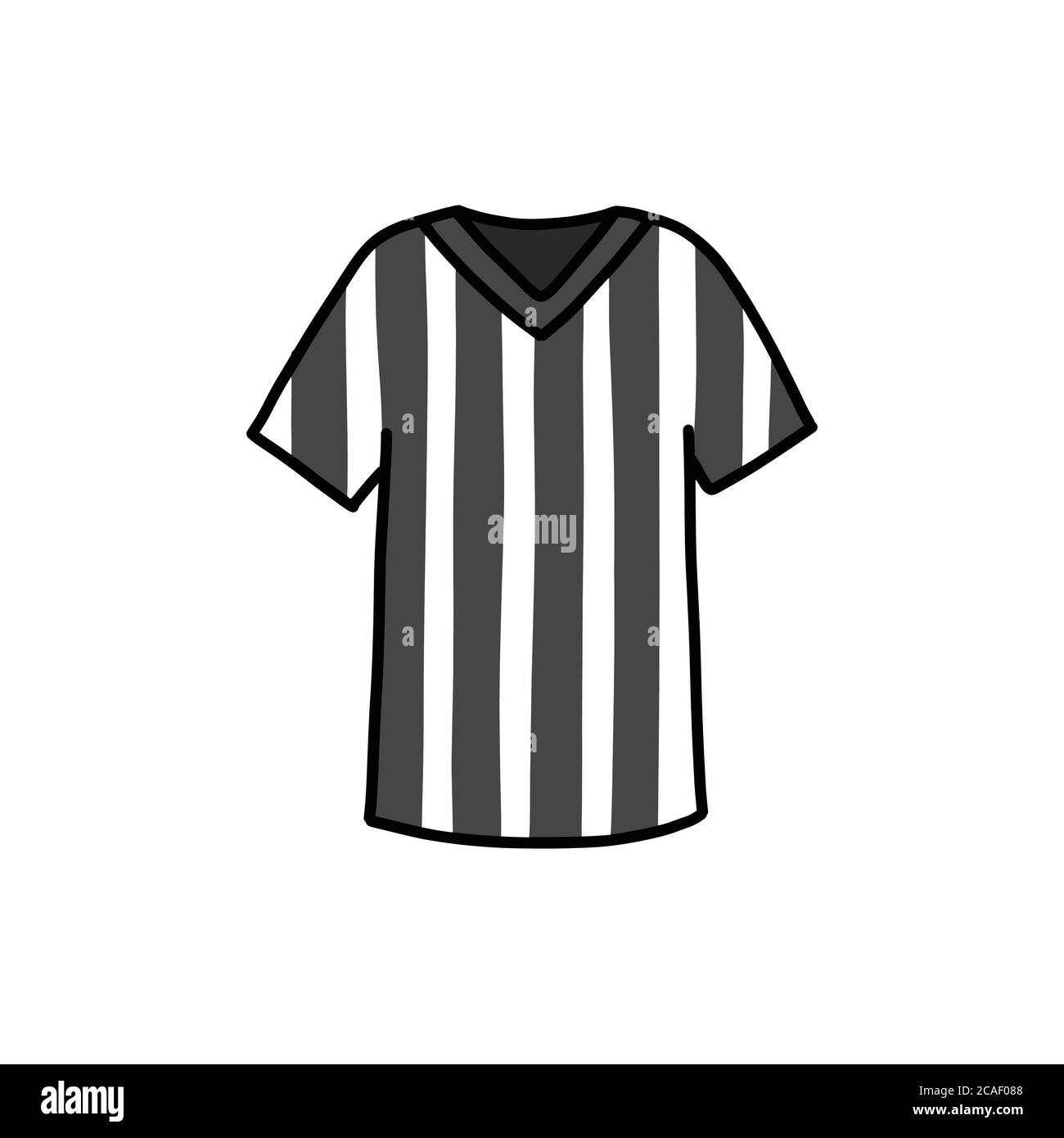 soccer referee uniform doodle icon, vector illustration Stock Vector ...