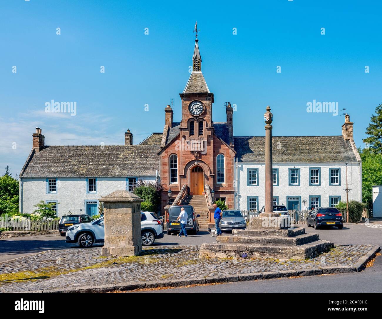 Gifford Town Hall, Gifford, East Lothian, Scotland, UK Stock Photo - Alamy