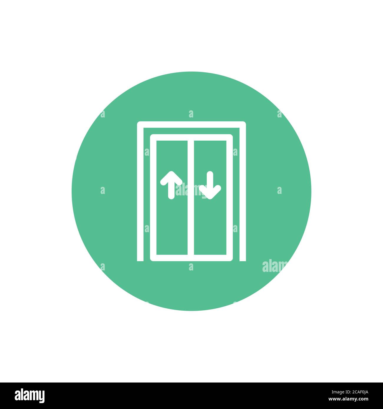 elevator flat icon, vector color illustration Stock Vector Image & Art ...