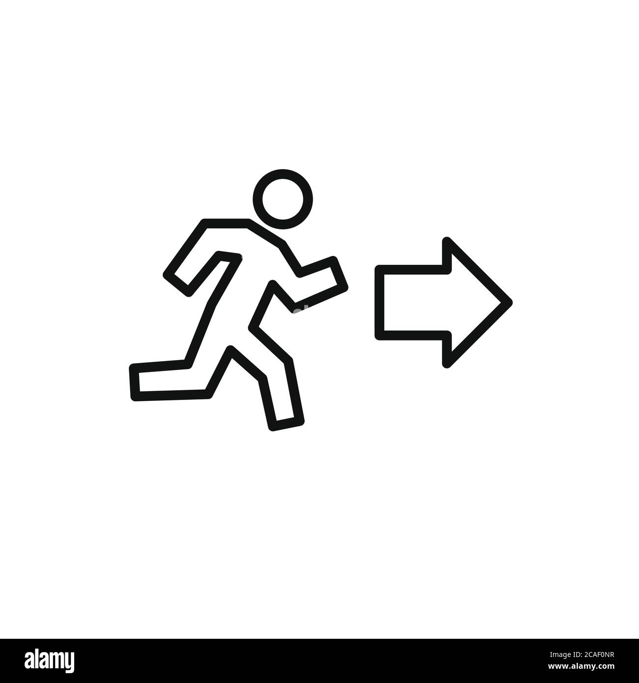 exit line icon, vector illustration Stock Vector Image & Art - Alamy