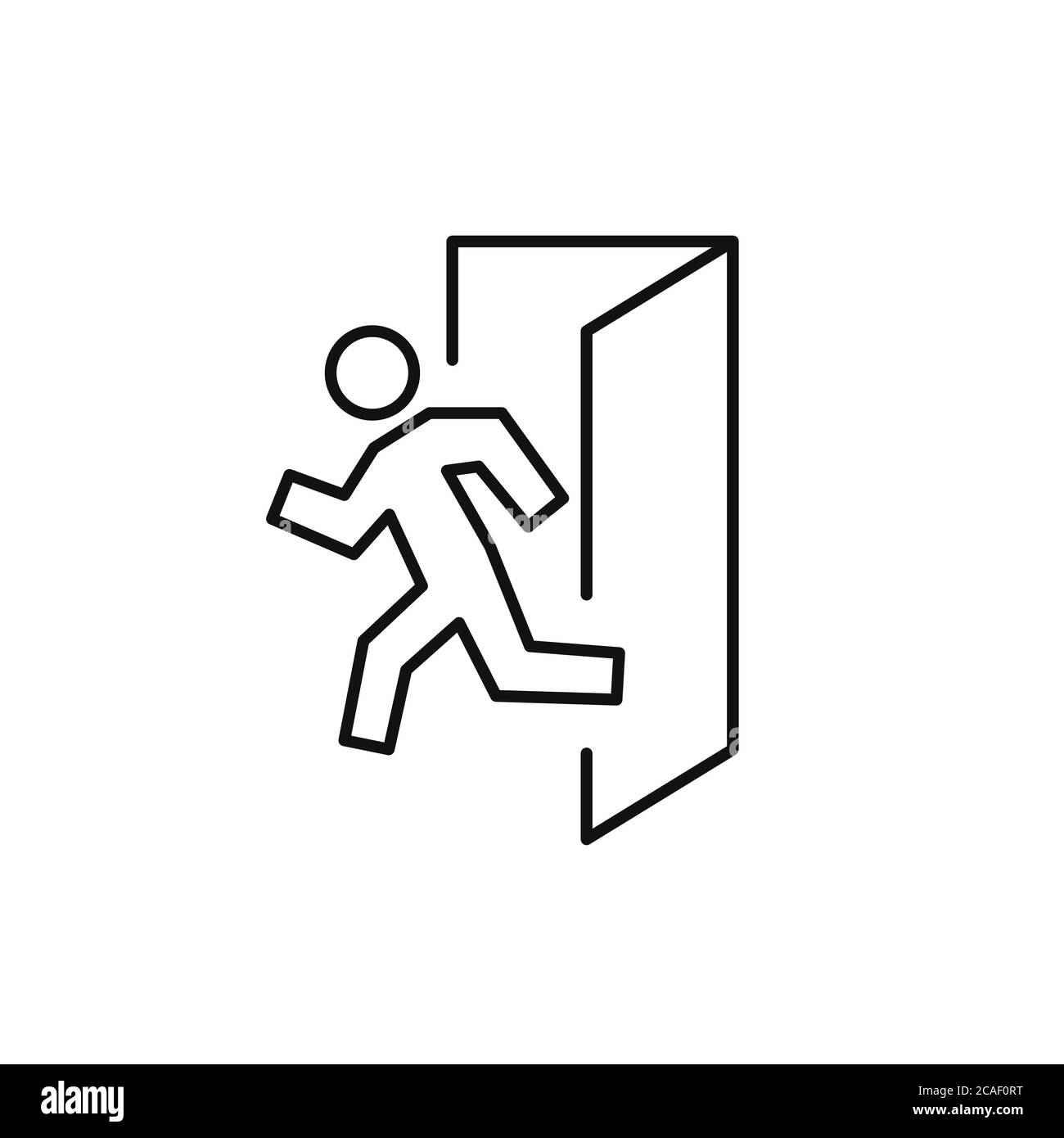 exit line icon, vector illustration Stock Vector Image & Art - Alamy