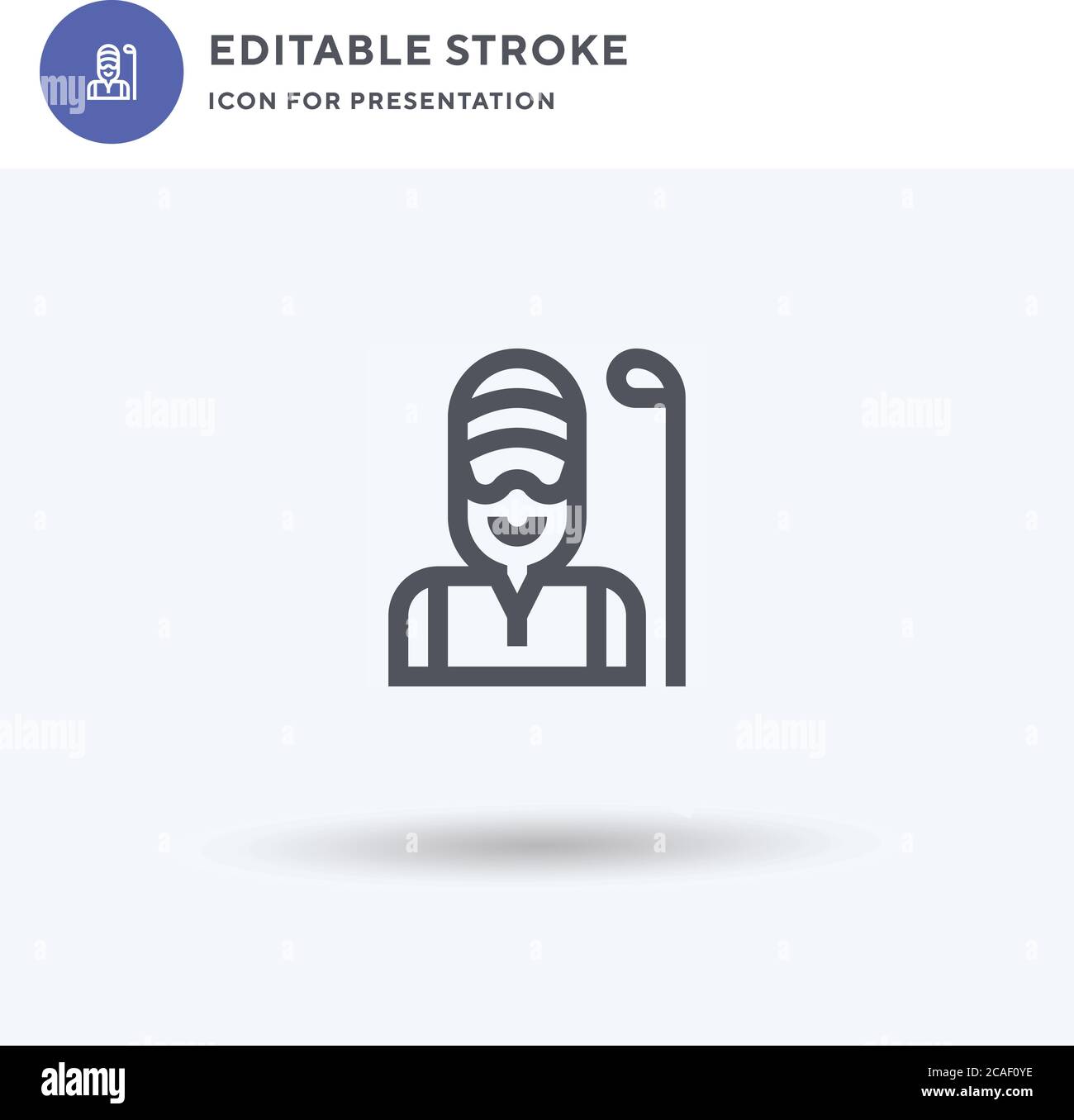 Golf Caddy icon vector, filled flat sign, solid pictogram isolated on ...