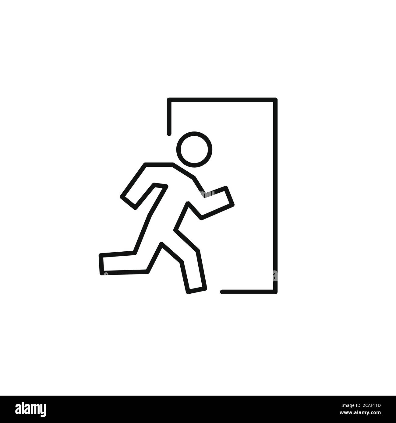 exit line icon, vector illustration Stock Vector Image & Art - Alamy