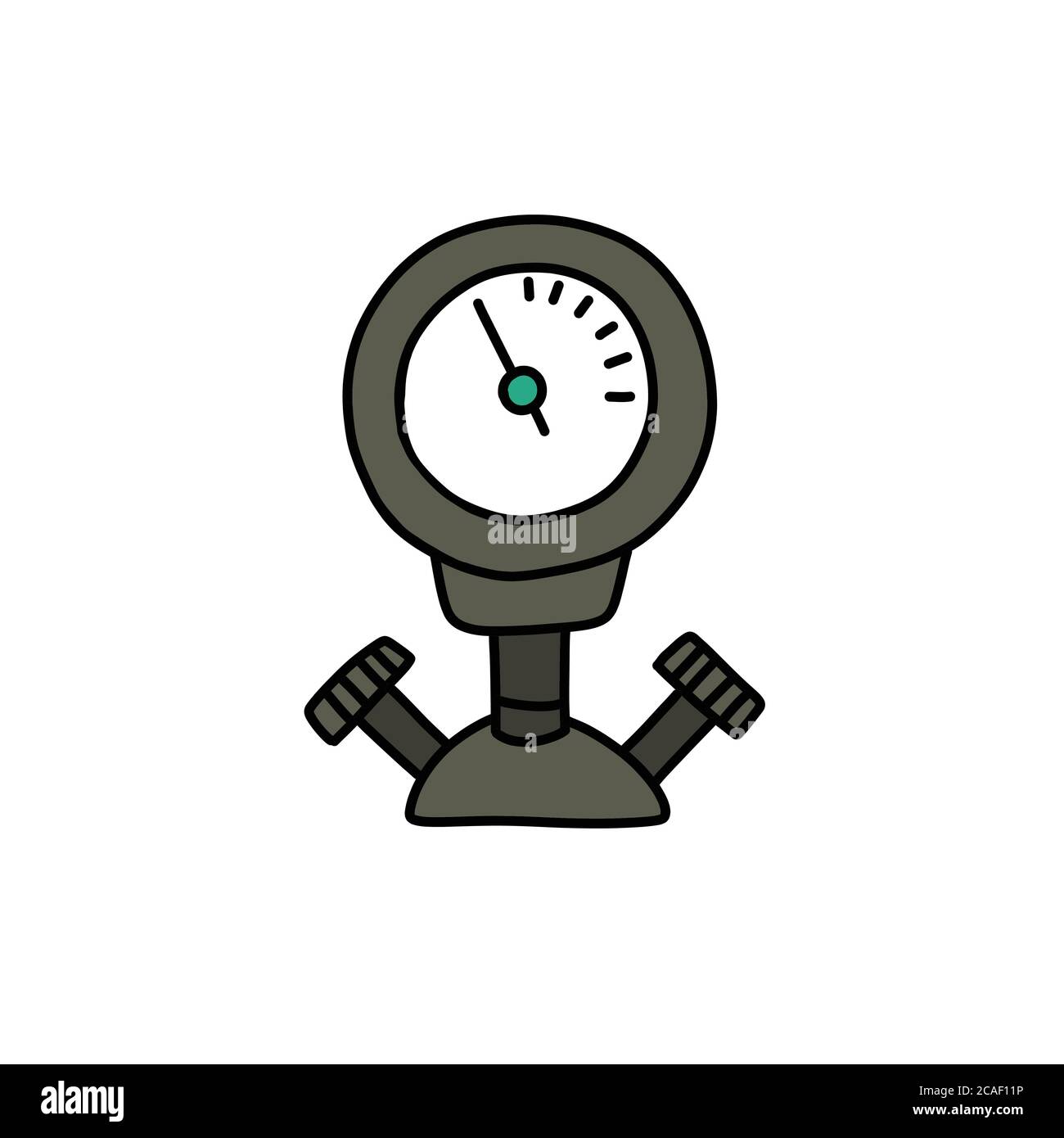manometer doodle icon, vector color illustration Stock Vector Image ...