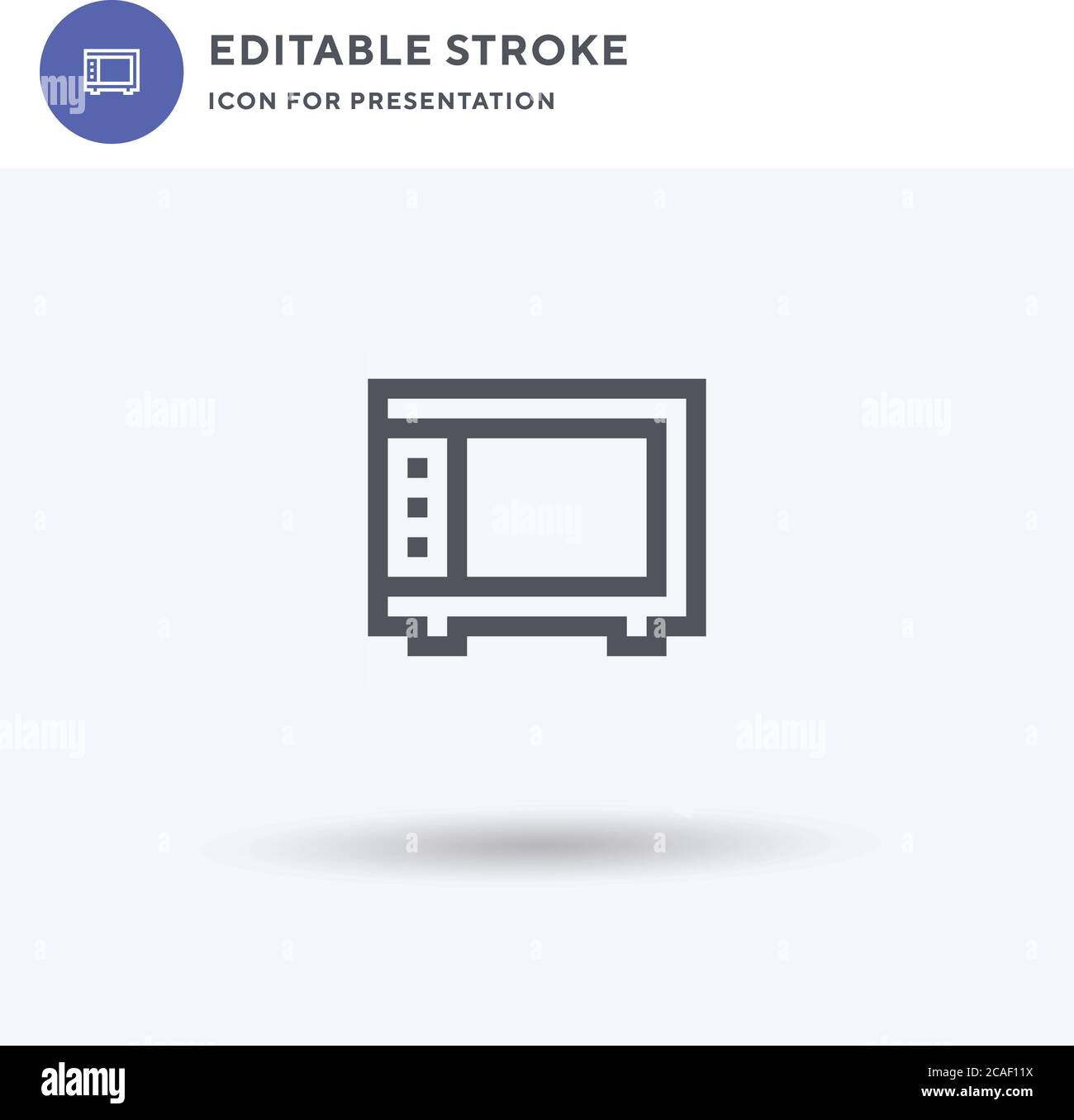 Microwave icon vector, filled flat sign, solid pictogram isolated on ...