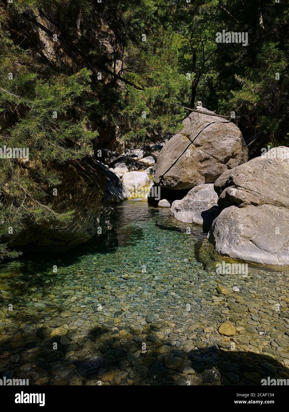 A stunning view of the landscape and river based in southern Crete ...