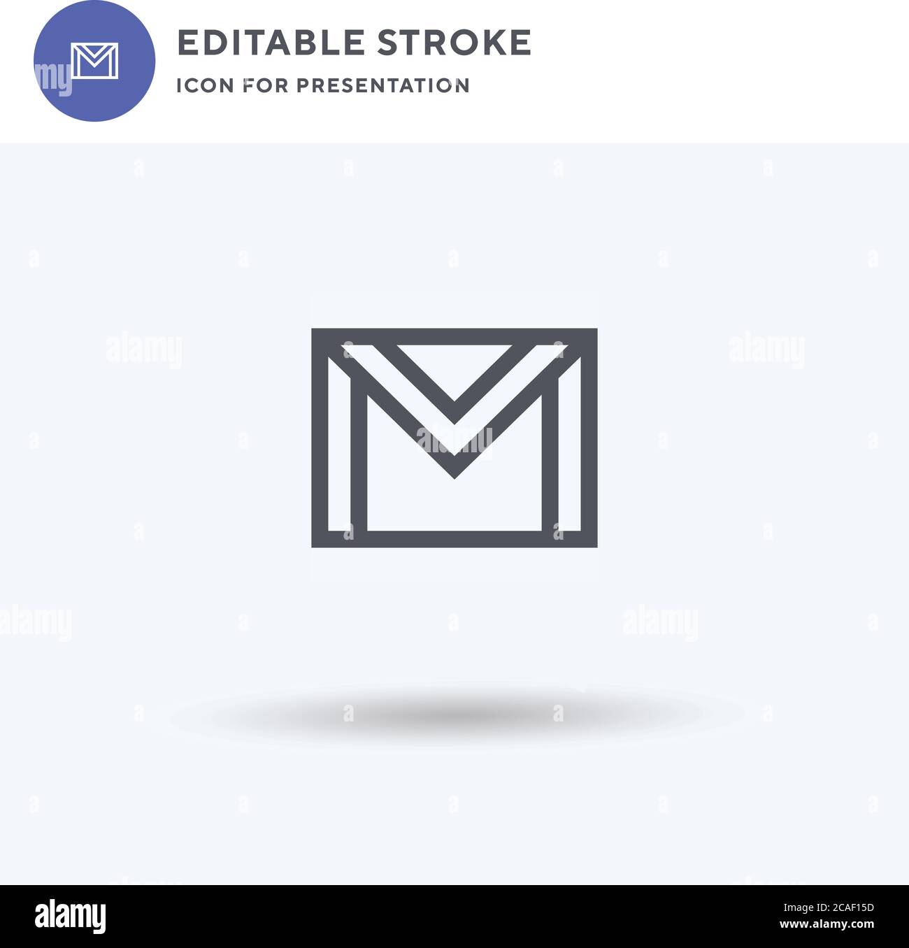 Email icon vector, filled flat sign, solid pictogram isolated on white ...