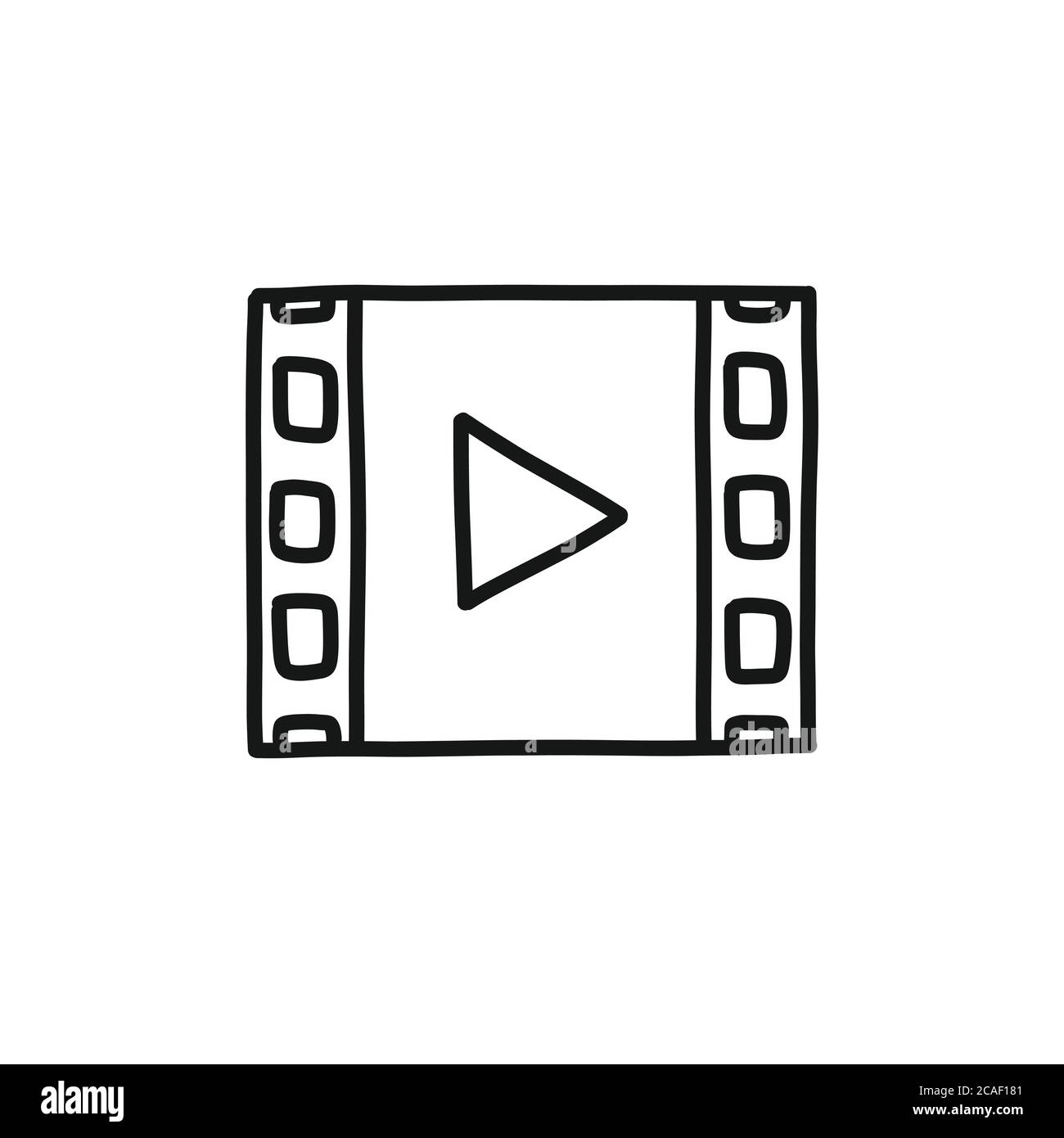 multimedia doodle icon, vector illustration Stock Vector Image & Art ...