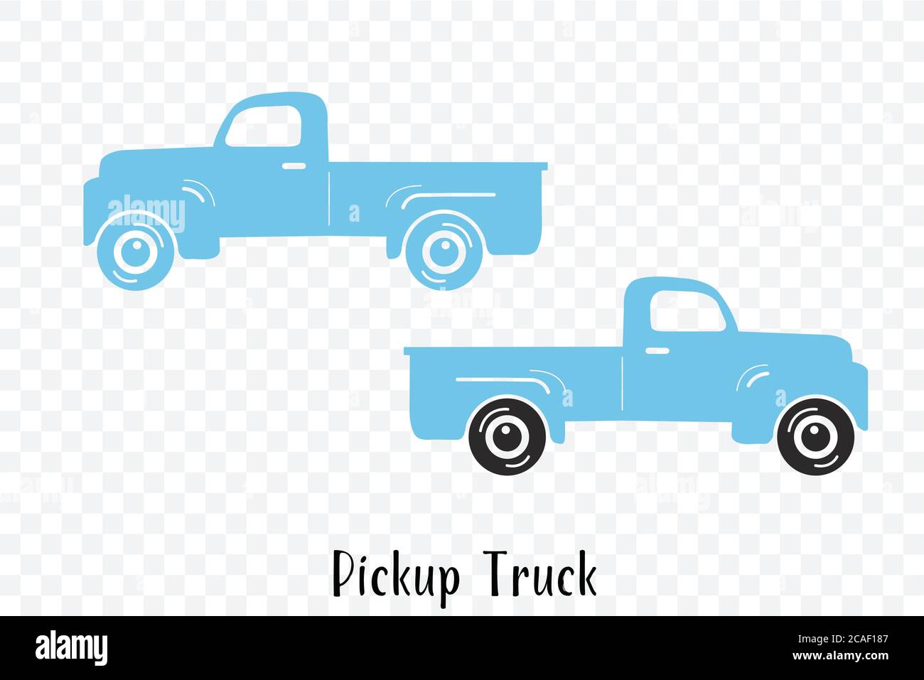 Pickup Old Vintage Truck on a white background Stock Vector Image & Art ...