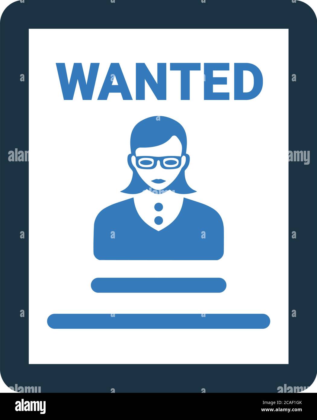 Poster, wanted person icon. Perfect for use in designing and developing ...
