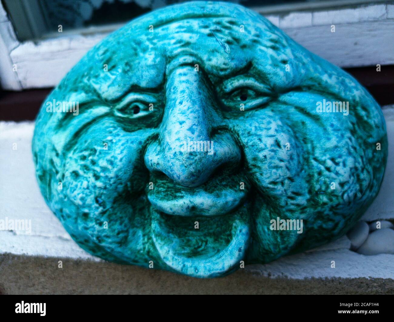 A strange blue face that looks aquatic Stock Photo - Alamy