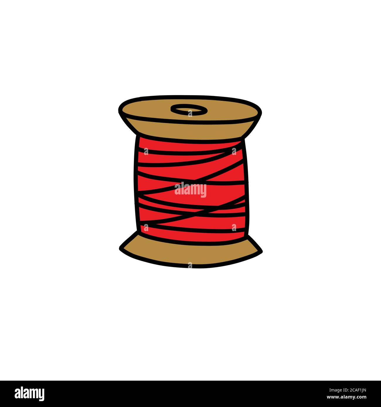 sewing threads doodle icon, vector illustration Stock Vector Image ...