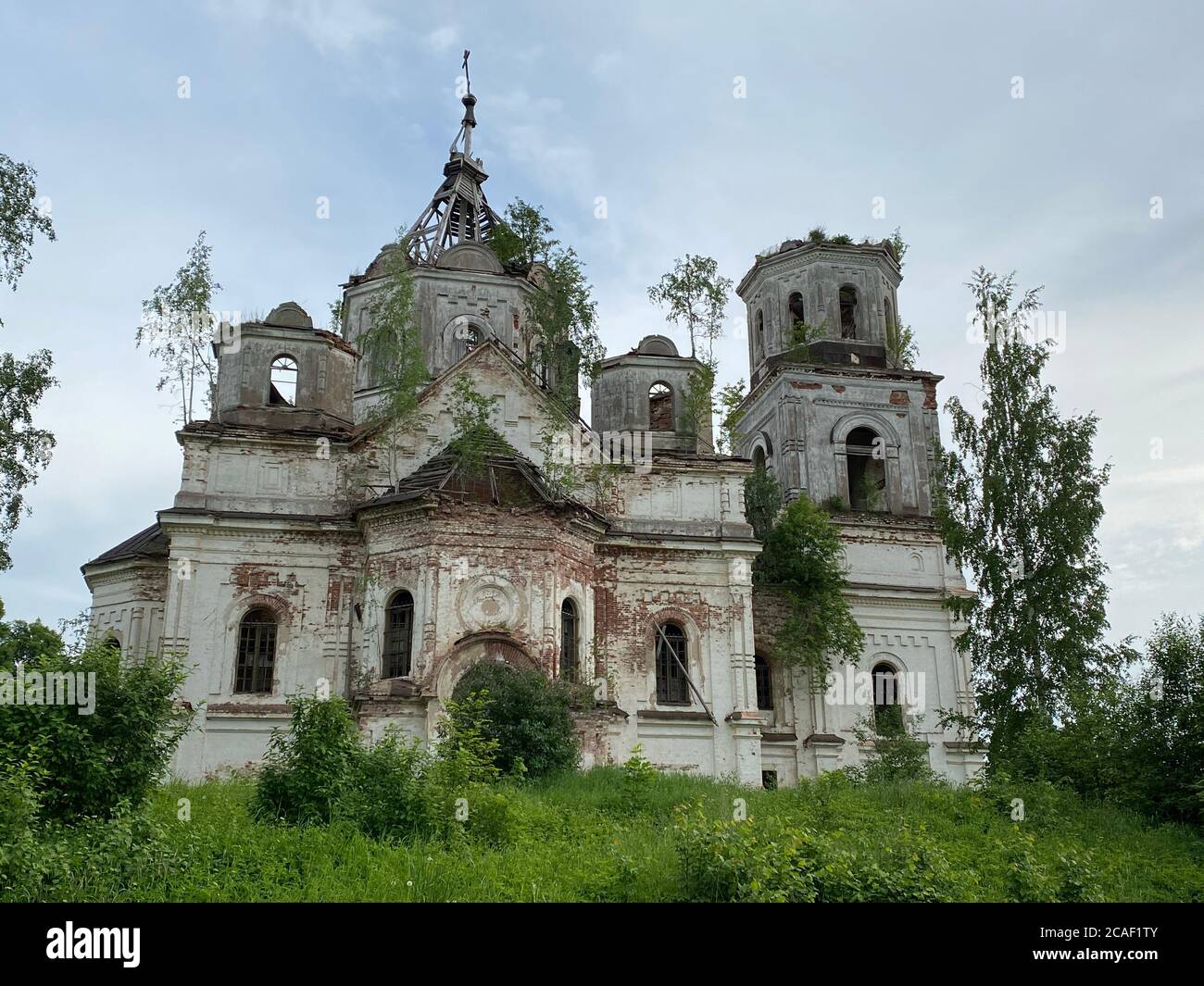 Facade of old brick church tower. Chapel, architecture Stock Photo - Alamy