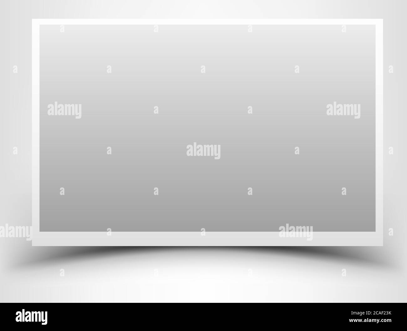 Empty gray photo frame with shadow Stock Vector Image & Art - Alamy