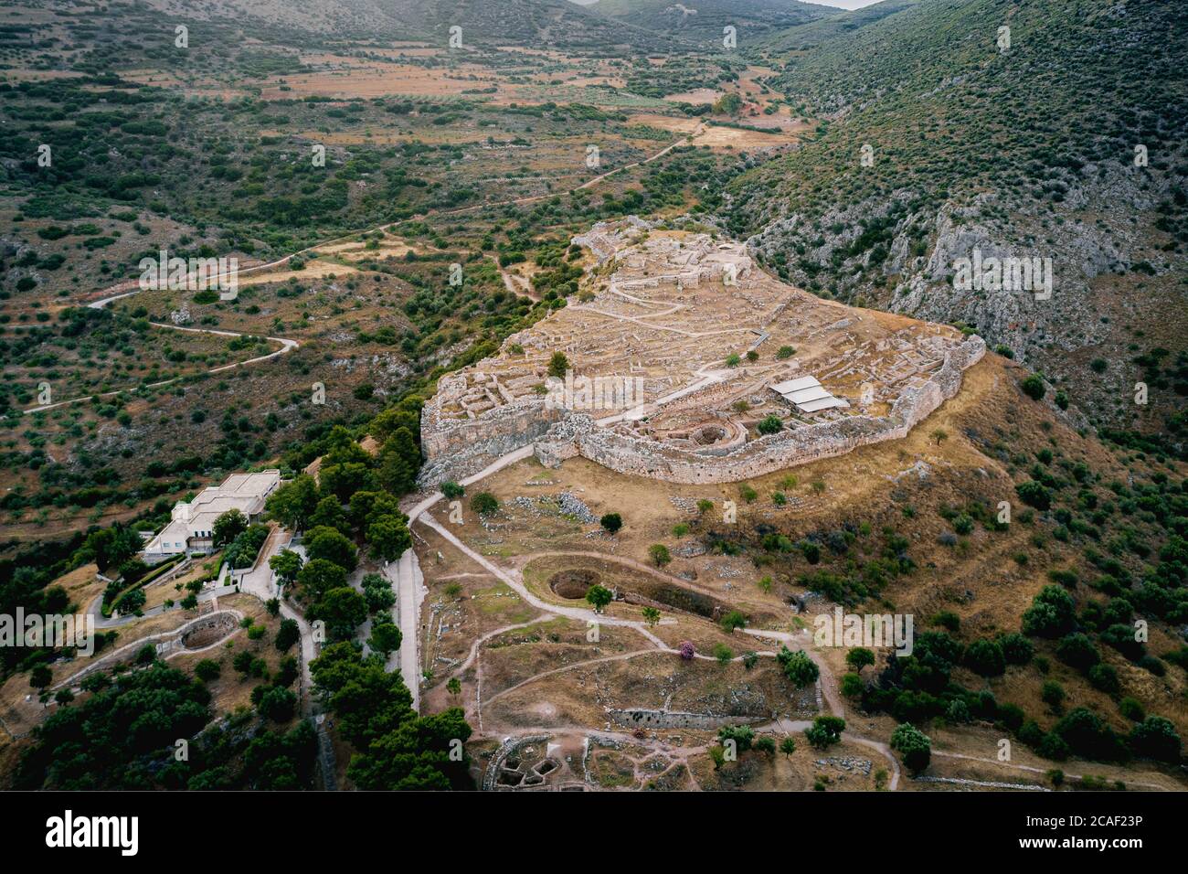 Archaeological site of Mycenae in Greece Stock Photo - Alamy