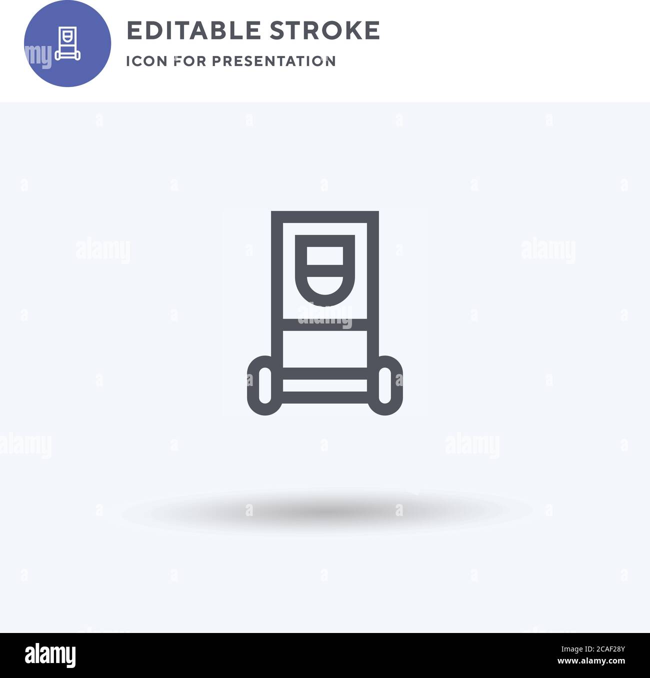 Electrotherapy icon vector, filled flat sign, solid pictogram isolated ...