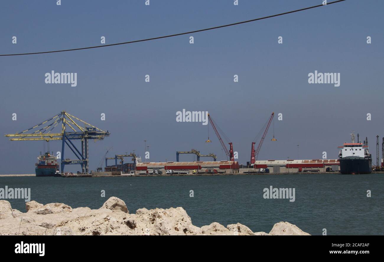 Tripoli, Lebanon. 6th Aug, 2020. Photo taken on Aug. 6, 2020 shows a ...