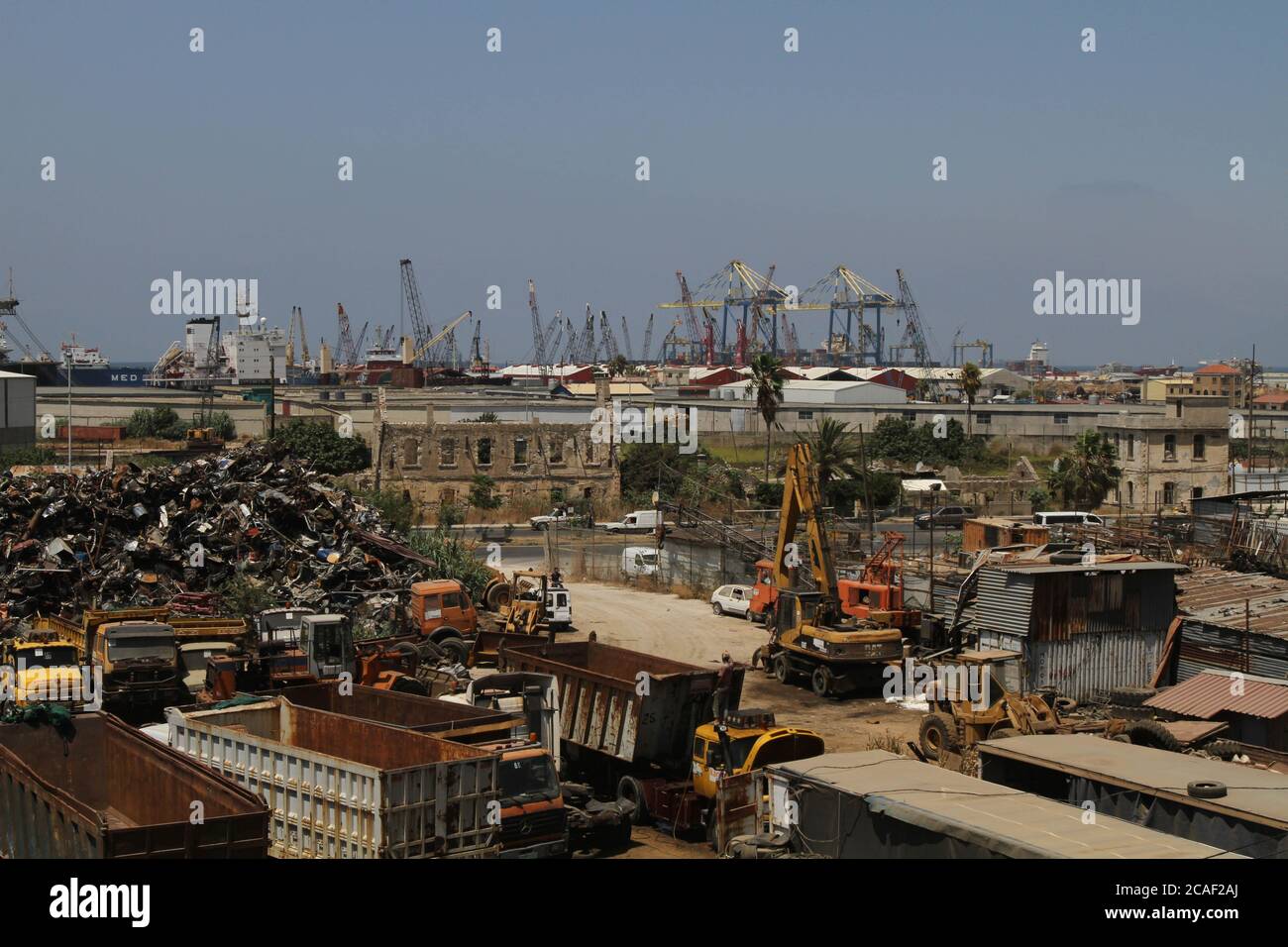 Tripoli, Lebanon. 6th Aug, 2020. Photo taken on Aug. 6, 2020 shows a ...