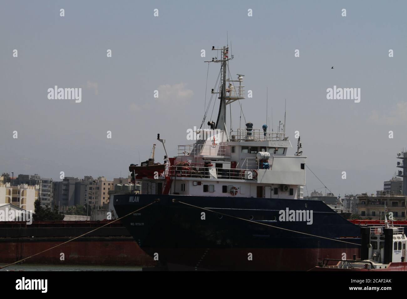 Tripoli, Lebanon. 6th Aug, 2020. Photo taken on Aug. 6, 2020 shows a ...