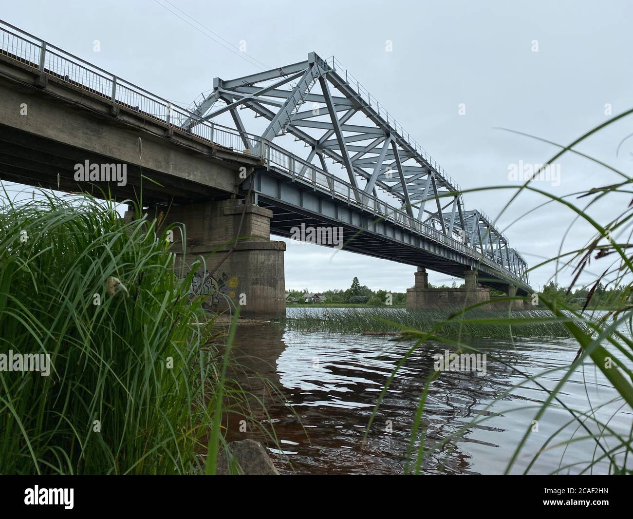 a bridge over a body of water Stock Photo - Alamy