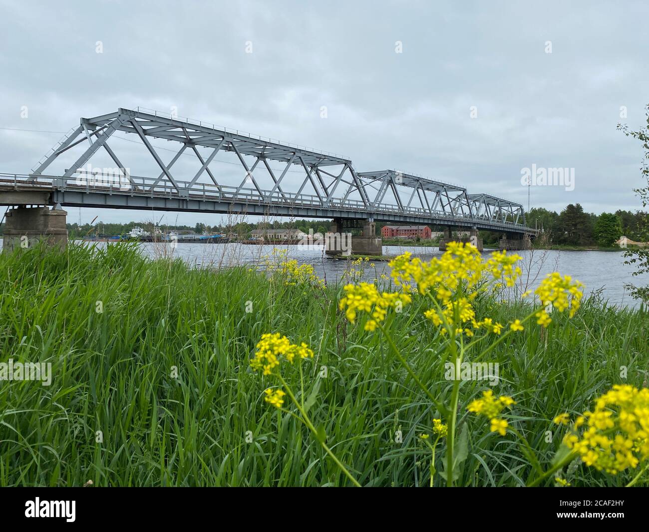 a bridge over a body of water Stock Photo - Alamy