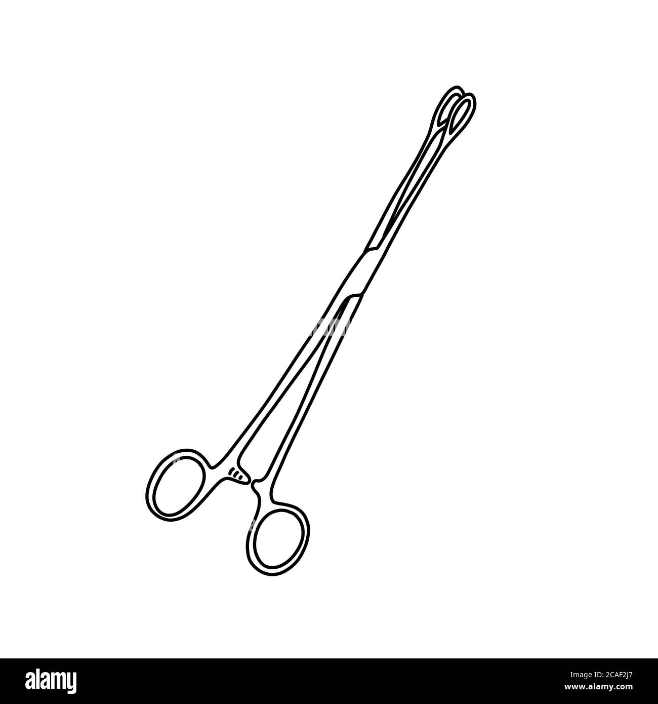 sponge forceps doodle icon, vector line illustration Stock Vector Image ...