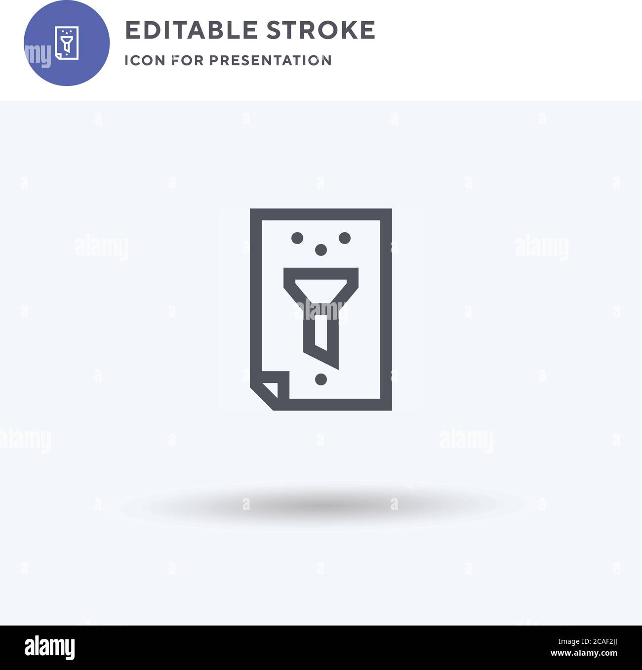 Filter icon vector, filled flat sign, solid pictogram isolated on white ...