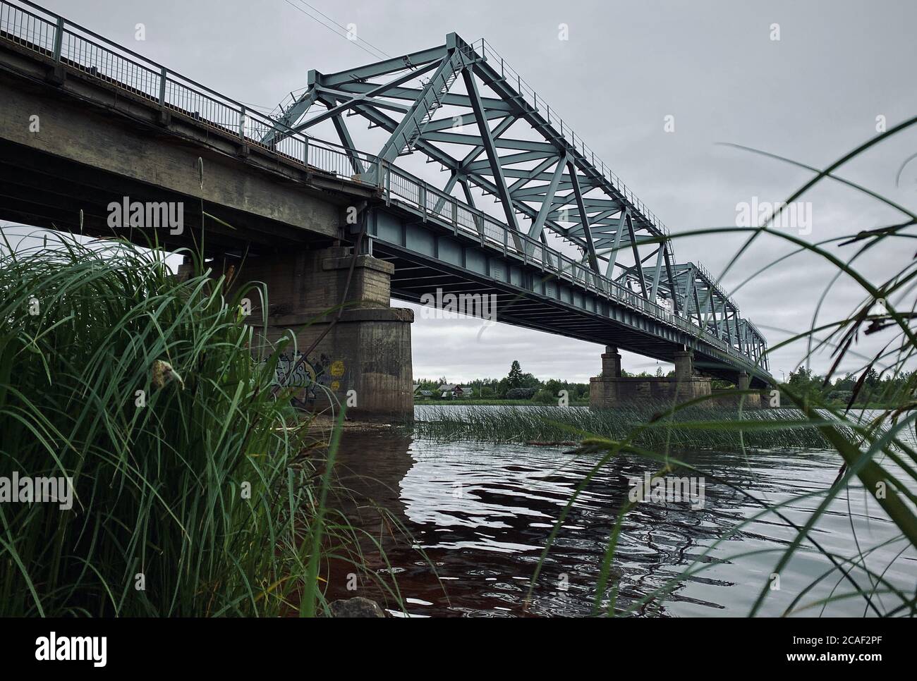 a bridge over a body of water Stock Photo - Alamy