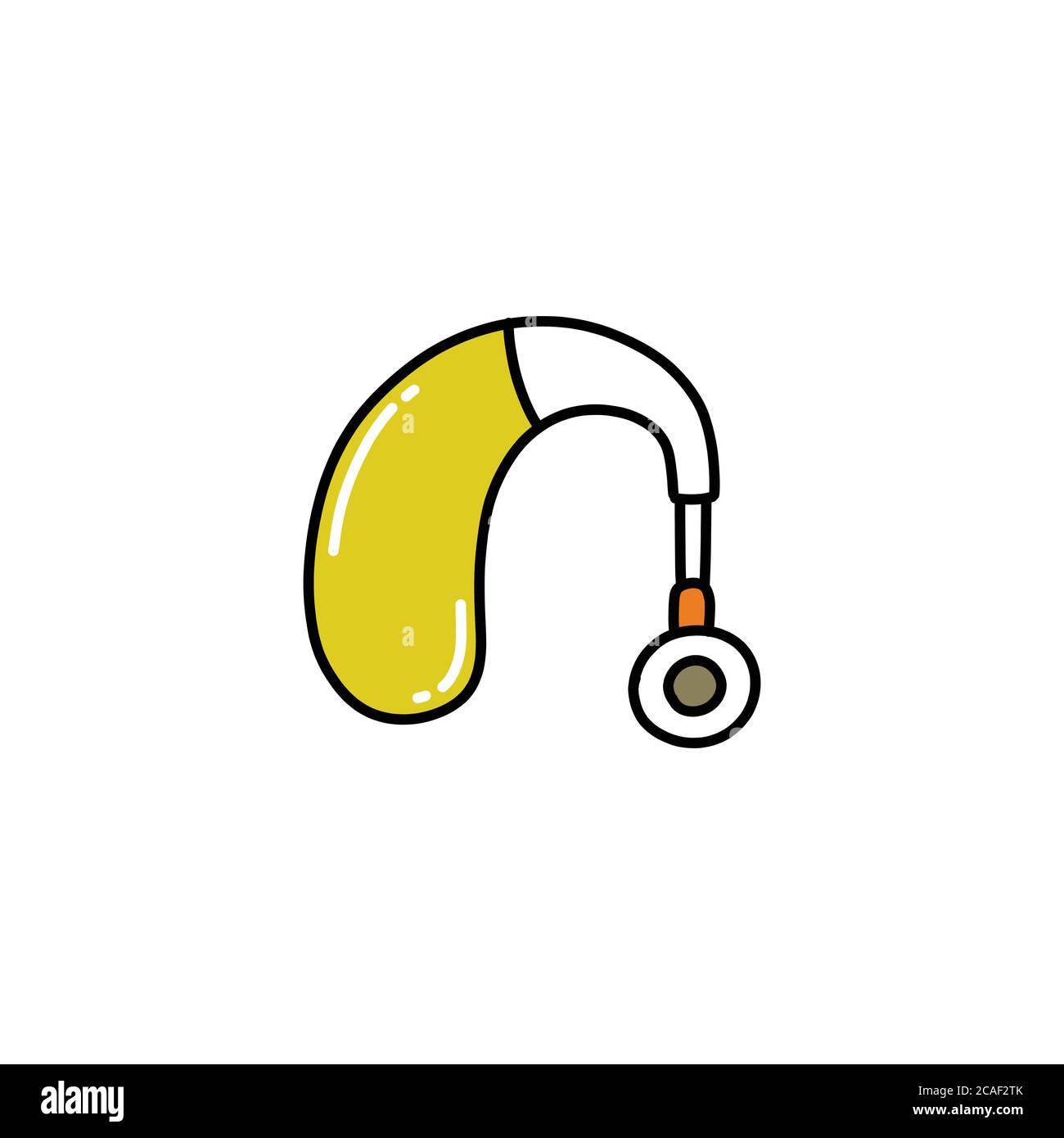 hearing aid doodle icon, vector illustration Stock Vector Image & Art ...