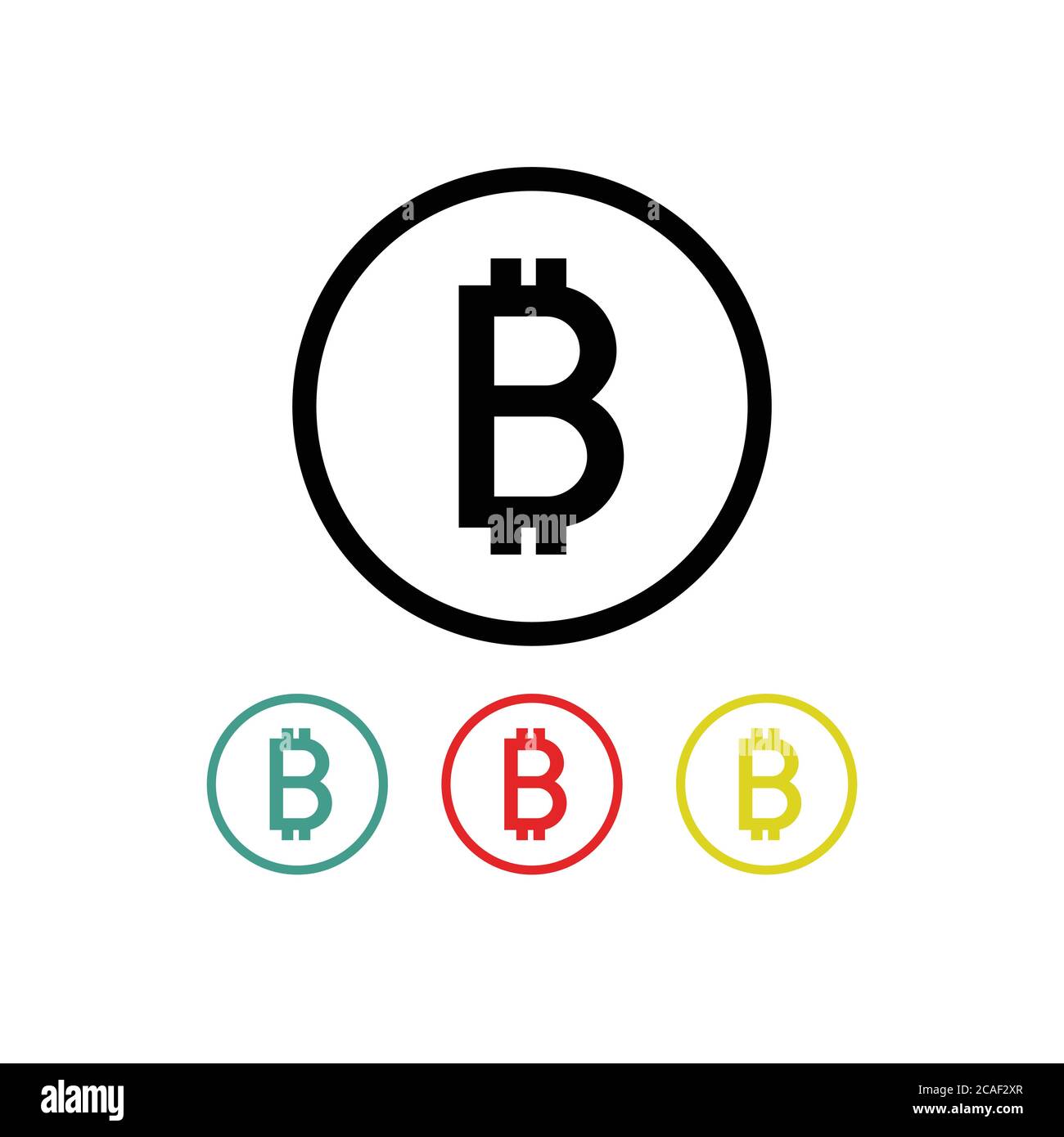 bitcoin flat icon, vector color illustration Stock Vector Image & Art - Alamy
