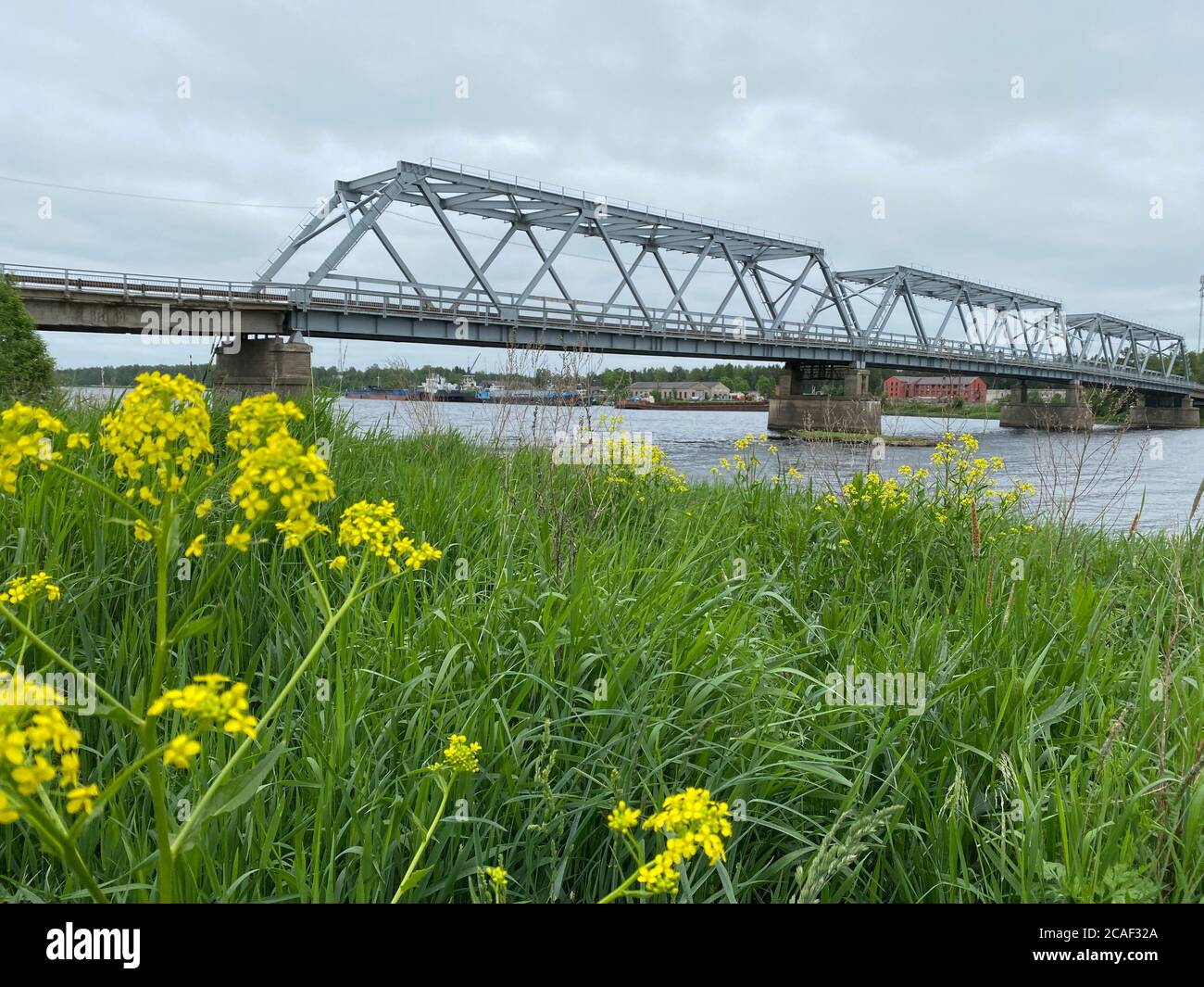 a bridge over a body of water Stock Photo - Alamy