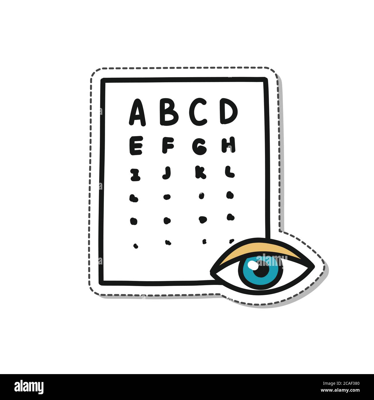 Snellen doodle hi-res stock photography and images - Alamy