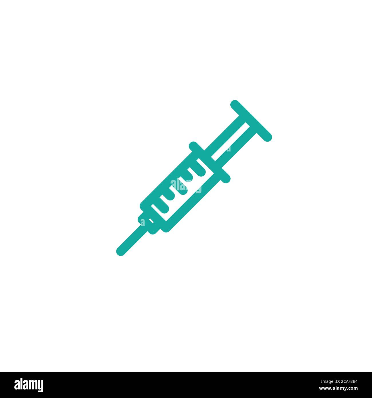 syringe line icon, vector color illustration Stock Vector Image & Art ...