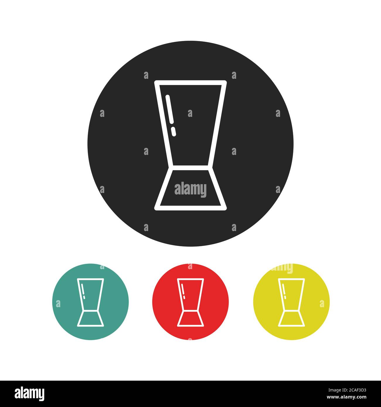 bar jigger line icon, vector illustration Stock Vector Image & Art - Alamy