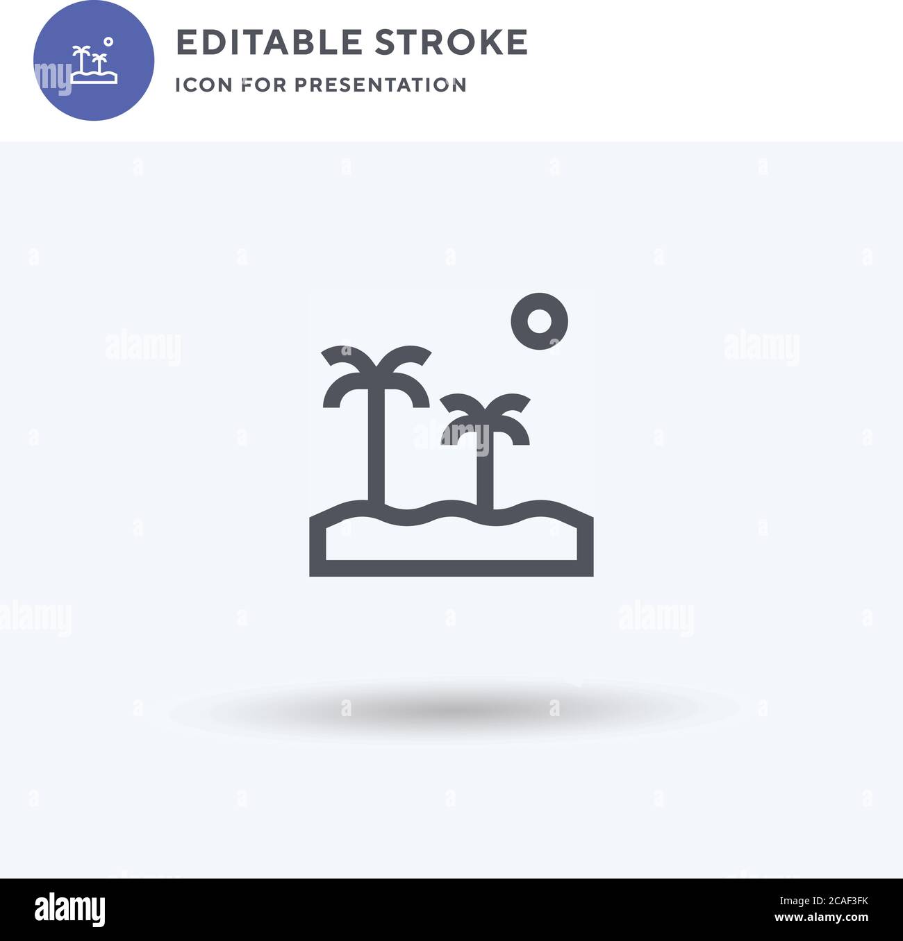 Beach icon vector, filled flat sign, solid pictogram isolated on white ...