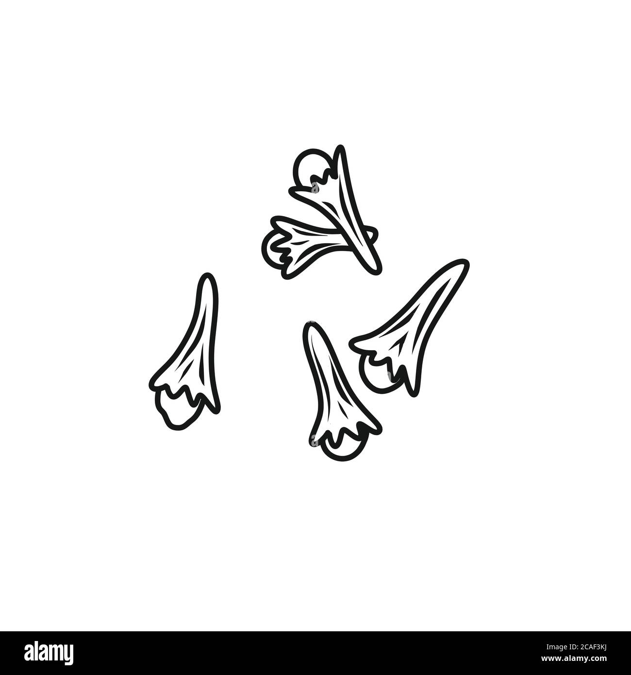 clove doodle icon, vector color illustration Stock Vector Image & Art ...