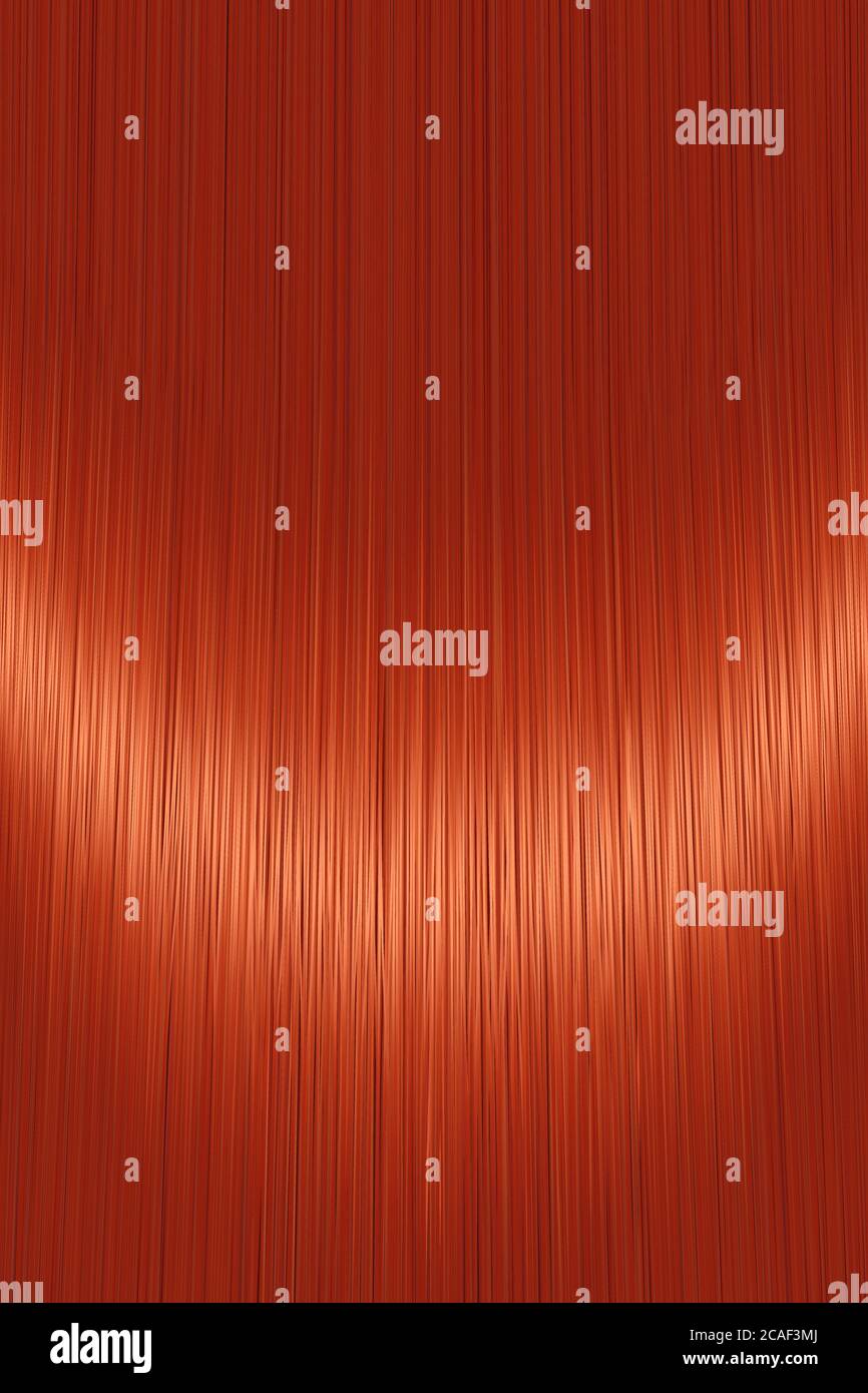Realistic bright red straight hair texture background Stock Vector ...